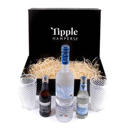 Grey Goose Vodka, Mixer and Glasses Gift Set - 40% ABV from £74.40