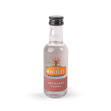 JJ Whitley Artisanal Vodka Miniature 38% ABV (5cl) only £4.50