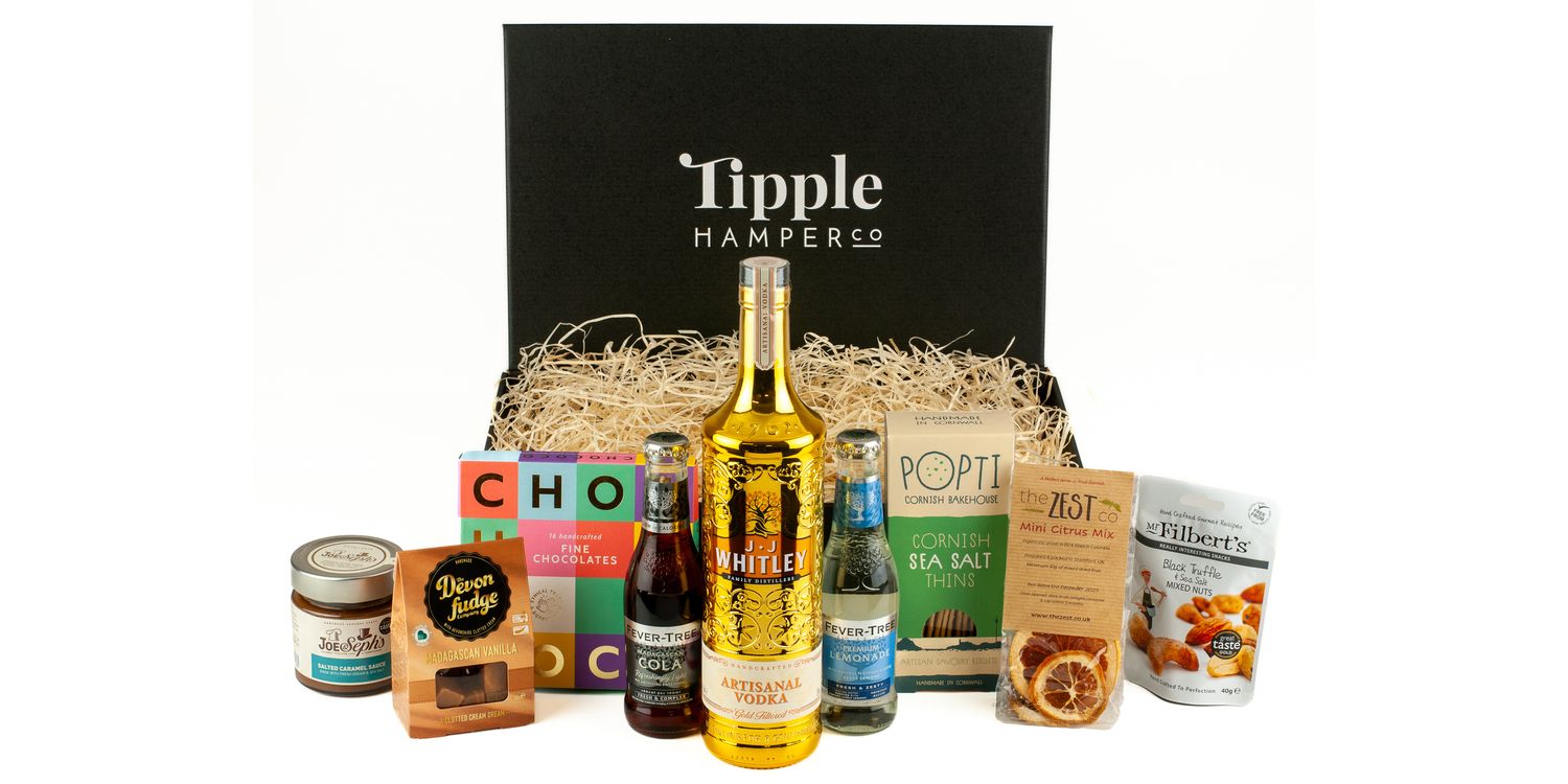 Luxury JJ Whitley Gold Filtered Russian Vodka Hamper from £78.40