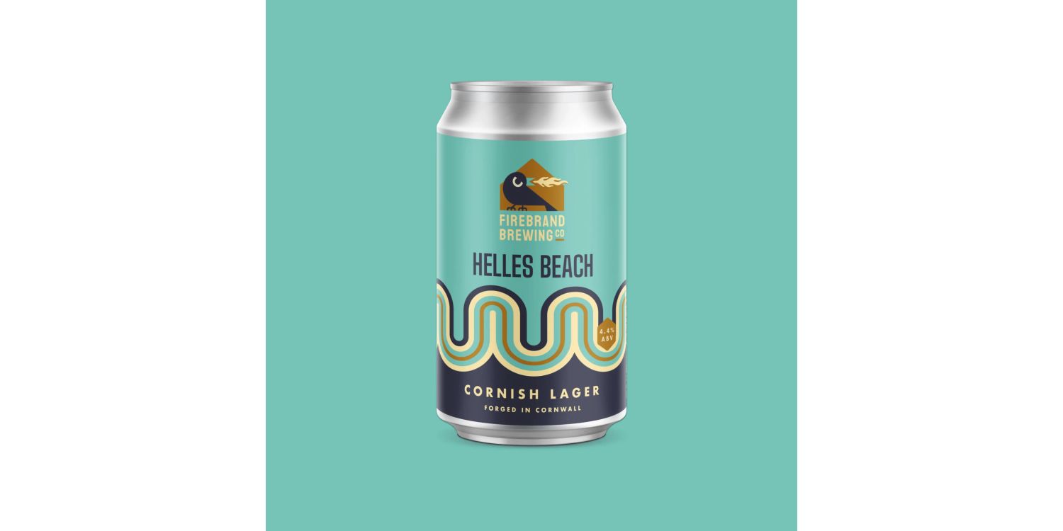 Firebrand Helles Beach Cornish Lager (330ml) 4.4% only £3.00
