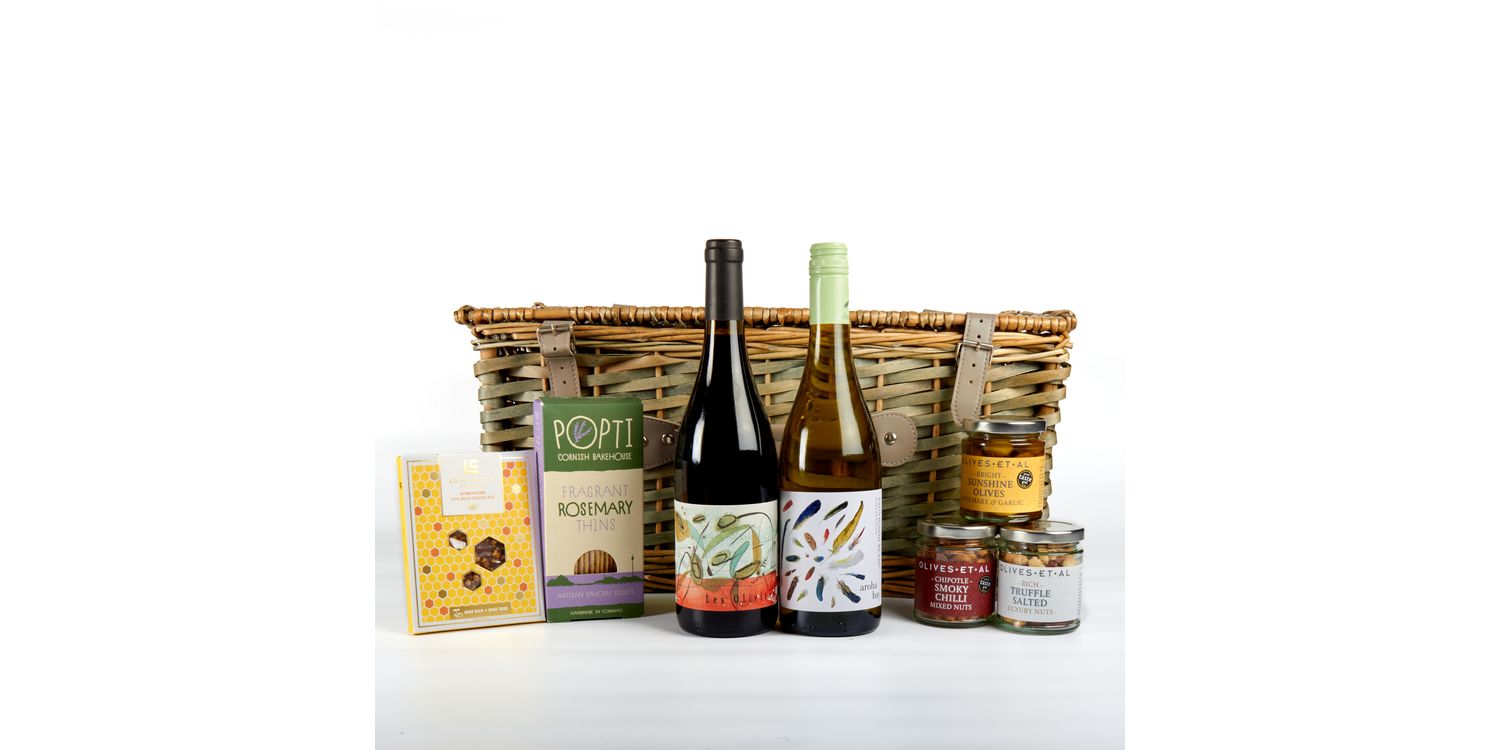 Premium Wine and Nibbles Hamper from £66.60