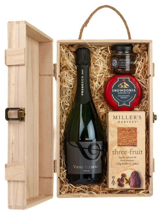 Vispo Allegro Prosecco & Cheese Gift Box from £49.80
