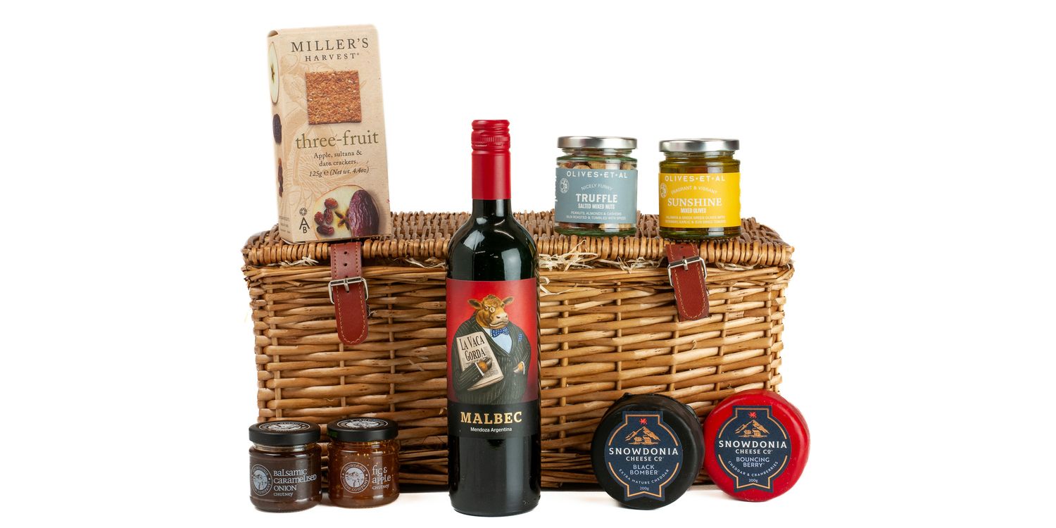 La Vaca Gorda Malbec Wine, Cheese & Nibbles Hamper from £60.25