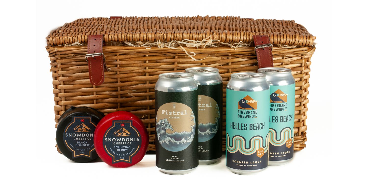 Cornish Craft Beer & Artisan Cheese Hamper from £41.80