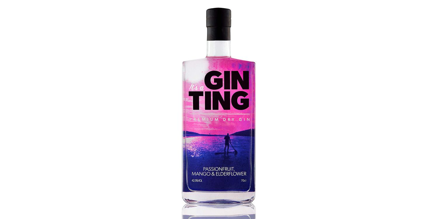 GinTing Passionfruit, Mango & Elderflower Gin 42.5% ABV (70cl) only £42.00